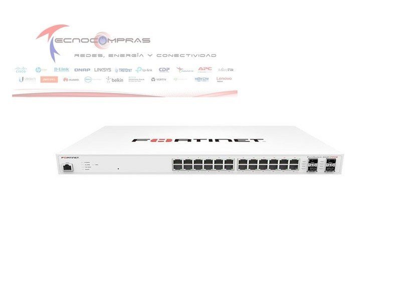 Switch FORTINET FS-224D-FPOE FortiSwitch 224D FPOE Capa 2 3 Controlador ...