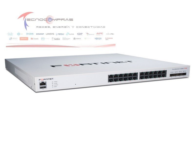 Switch FORTINET FS-424E-FPOE FortiSwitch 424E FPOE Capa 2 3 Controlador ...